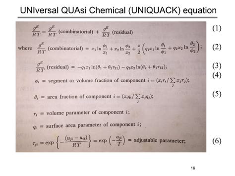 Excess Gibbs Free Energy Models Ppt Chemistry Science