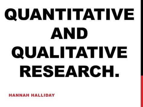 Quantitative Qualitative Inductive And Deductive Research Pptx