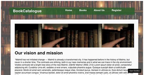 Books Frontend Latest Codesandbox