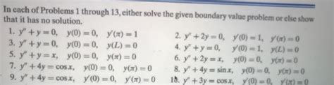 solved in each of problems 1 through 13 either solve the