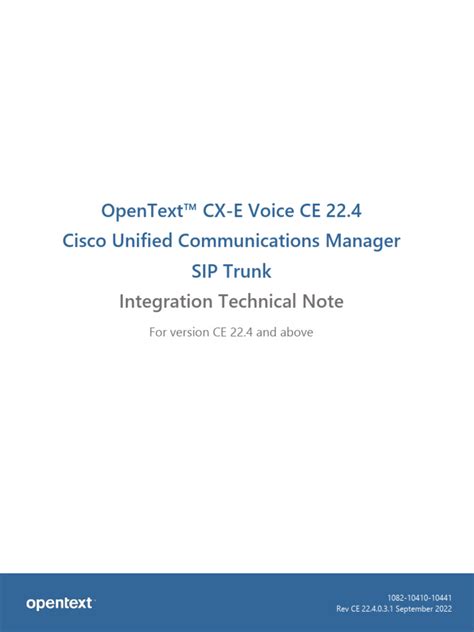 Integration Callxpress Cisco Ucm Sip Pdf