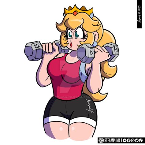 Princess Peach Training By Steampunkj90 On Deviantart