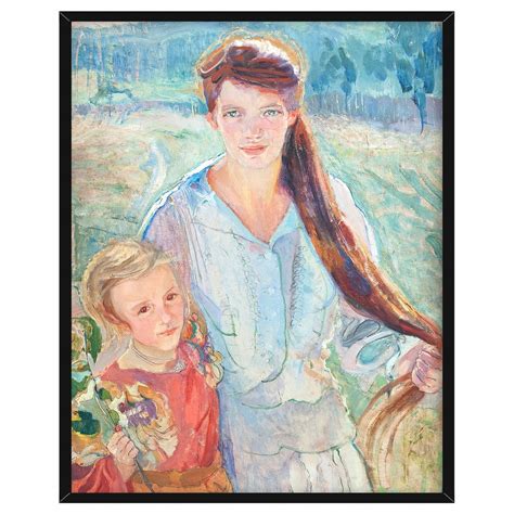 Daniel Kossowska Matka Z Dzieckiem Obraz 50x40 Antykwariat CzuŁa