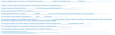 Nuclear Receptors Part 2 Diagram Quizlet