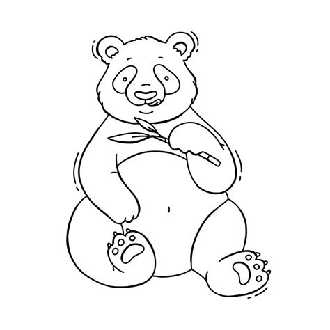 손으로 그린 팬 개요 그림 무료 벡터