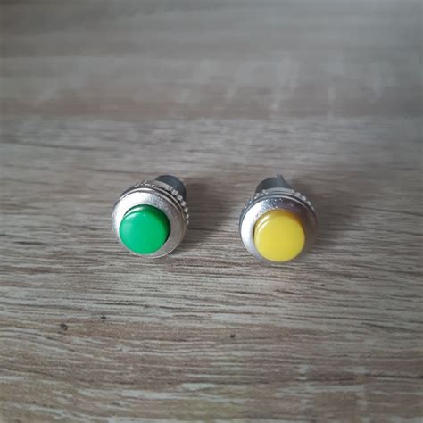 Jual Switch Push On Bulat Kecil 2pin Besi Warna Tombol Push On Off 2 Kaki Saklar Push On Off