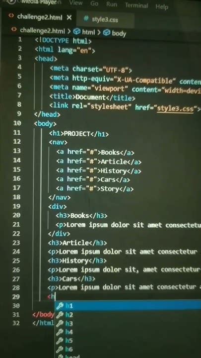 Sticky Navbar Using Html And Css🔥 Shortsindia Ytshorts Youtube