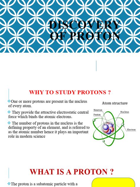 Discovery Of Proton Final Pdf Proton Atomic Nucleus