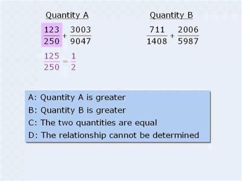 Gre Math Intro To Gre Quantitative Comparison Qc Youtube Worksheets Library