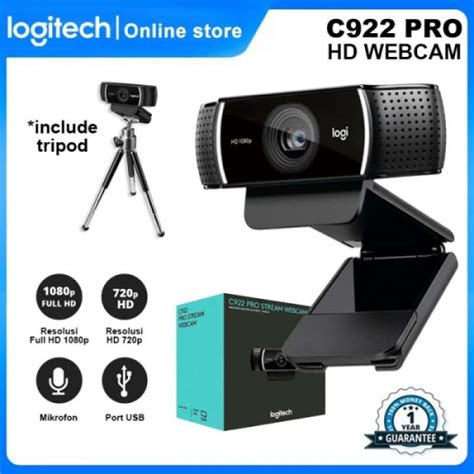 Jual Free Ongkir Logitech C922 Pro Hd Stream Webcam Logitech C922 Original Web Cam C922 Di