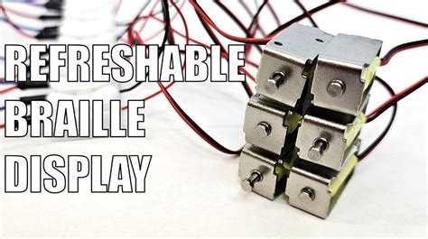 Build A Refreshable Braille Display With Arduino Science Project