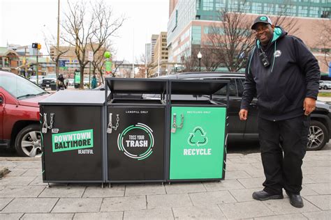 Dpob Unveils Citibin Pilot Trash Can In Downtown Baltimore