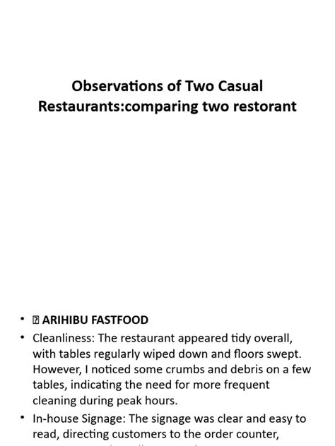 Assignment 1and2 Pdf Restaurants Fast Food