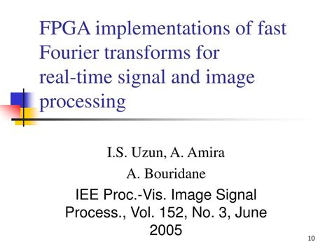 Ppt Dsp Implementation On Fpga Powerpoint Presentation Free Download