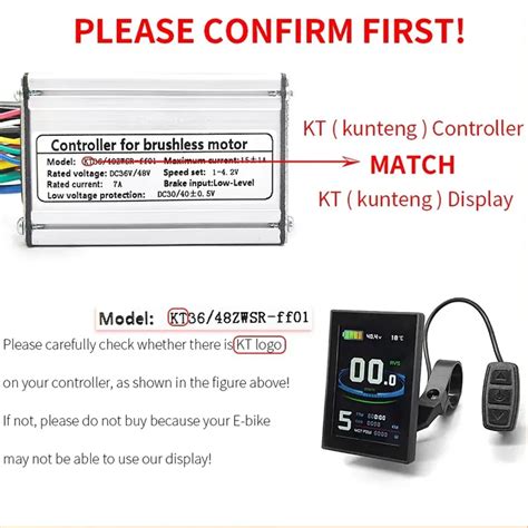 Kt Lcd8 Display Electric Bicycle 24v36v48v Kt Lcd8s Color E Bike