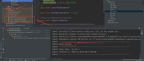 使用akka框架和scala语言编写简单的rpc通信案例并打包到linux机器上模拟提交到集群上运行akka框架 打包运行 Csdn博客