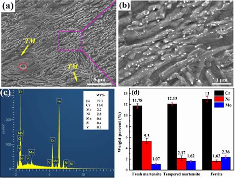 Microstructure Of Weld Metal After Pwht At 760 °c A Sem At Low Download Scientific Diagram