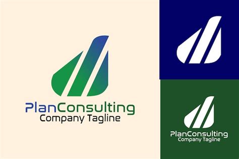 평면 평면 컨설팅 로고 템플릿 디자인 아이콘 로고 타입 벡터 아트 그림 프리미엄 벡터