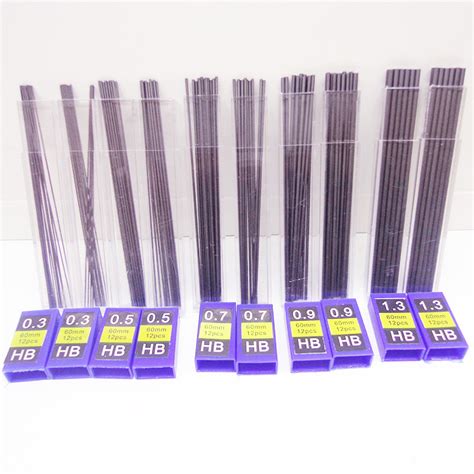 Badu Bg 20 бр лот Пълнител за олово за механични моливи 0 3 мм 0 5 мм 0 7 мм 0 9 мм Сменяеми