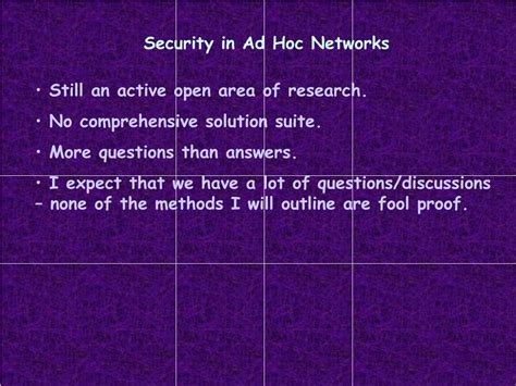 Ppt Security In Ad Hoc Networks Powerpoint Presentation Free