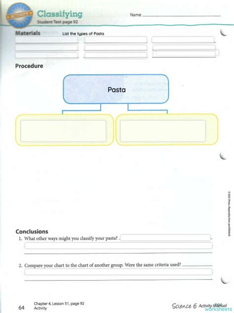 Lesson 51 Classifying Pg 64 Interactive Worksheet Topworksheets
