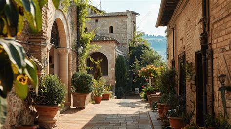 Assisi Home Of Saint Francis Arch Background Abbey Ancient