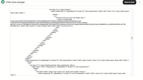 Cargar un archivo HTML para diseñar su campaña Inicio
