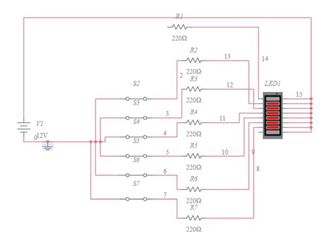 Seven Segment Display Multisim Live