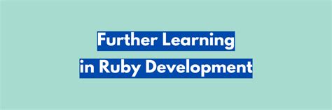 Getting Started With Ruby Development A Beginners Guide