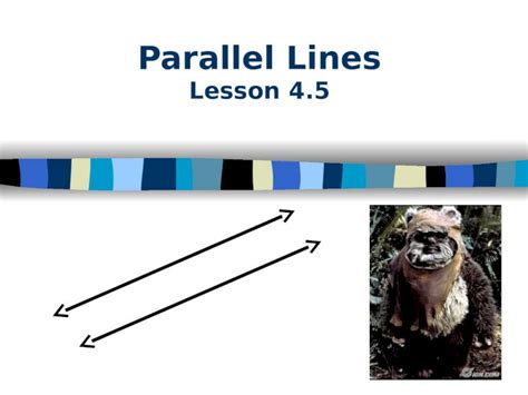 Ppt Parallel Lines Lesson 45 Objective Recognize Planes And Transversals Identify The