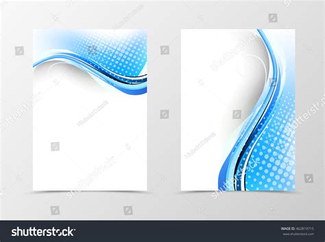 앞면 및 뒷면 동적 웨이브 플라이어 스톡 벡터로열티 프리 462819715 Shutterstock
