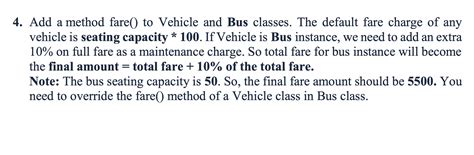 Solved 1 Create A Vehicle Class With A Name A Mileage And