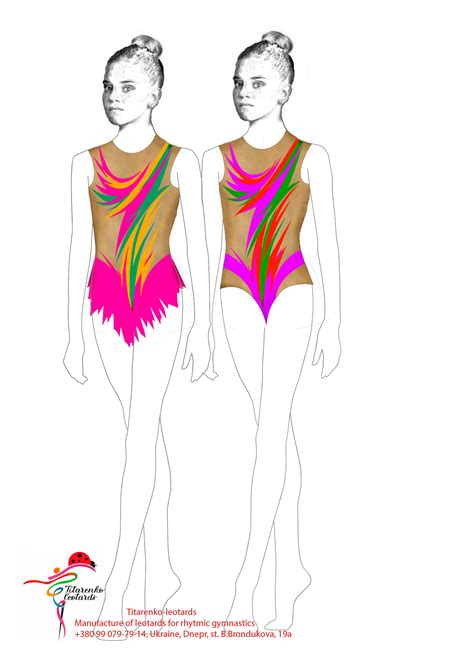 Pattern Leotard For Rhythmic Gymnastics Acrobatics Skating 009 Etsy