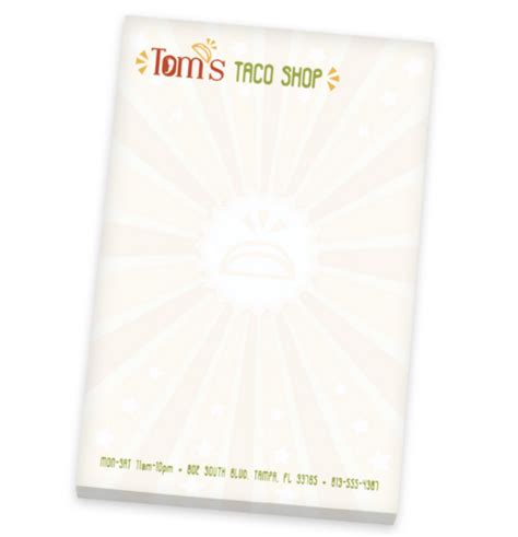 Souvenir® 4 X 6 Scratch Pad 25 Sheet Custom Printed As Low As 0 73