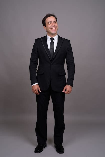 Premium Photo Full Body Shot Of Handsome Businessman In Suit