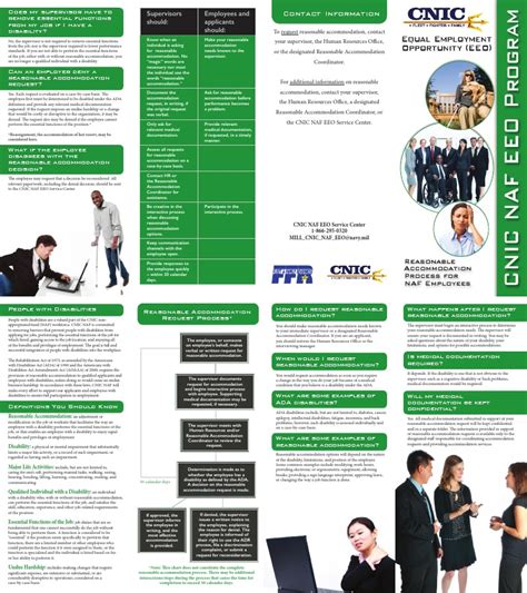 Eeo Reasonable Accommodation Brochure Pdf Americans With