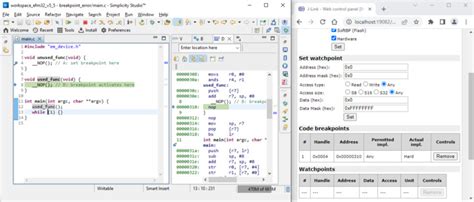 setting breakpoint in unused code fails silently