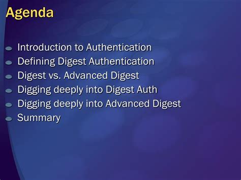 ppt understanding digest and advanced digest authentication in iis 6