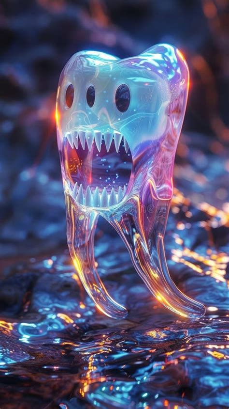 Tooth In Image Of Ghost Highlighting Importance Of Brushing And Flossing To Maintain Good Oral