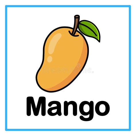 Mango Fruit Alphabet Illustration Stock Illustration Illustration Of