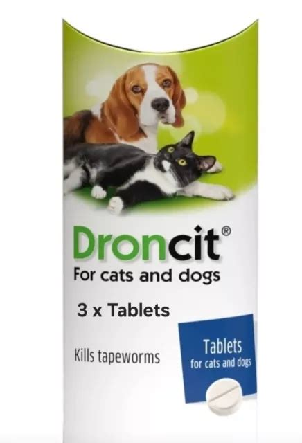 Droncit Pack Of 3 X Worming Tablets Avl Gsm £9 74 Picclick Uk