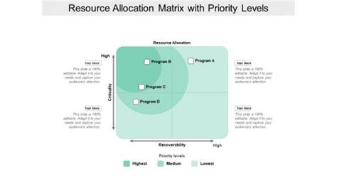 Resource Allocation Matrix With Priority Levels Ppt Powerpoint Presentation Infographic Template