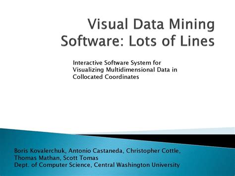 可视化数据挖掘软件word文档在线阅读与下载无忧文档