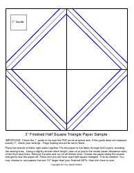 Half Square Triangle Paper Learnhowtoquilt Download Printable Pdf Templateroller