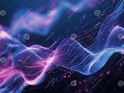 Abstract Glowing Waveforms In Blue And Pink Stock Image Image Of Background Abstract 319590855