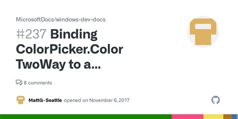binding colorpicker color twoway to a dependencyproperty causes