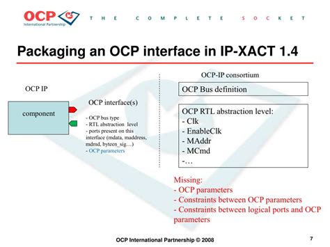 Ppt Ip Xact Representation Of Ocp Powerpoint Presentation Free Download Id 4994672