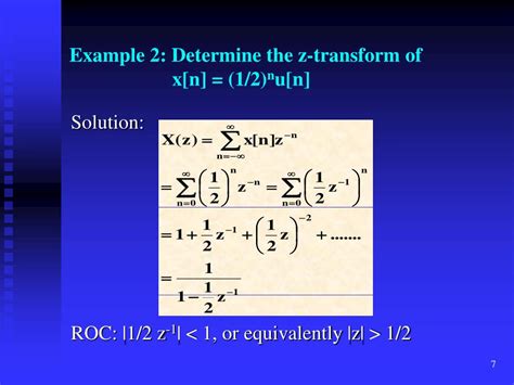 PPT Lecture Z Transform PowerPoint Presentation Free Download ID