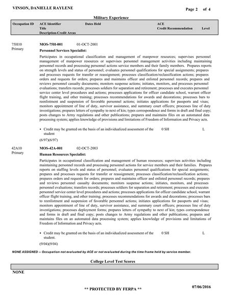 Army Complete Transcript Pdf