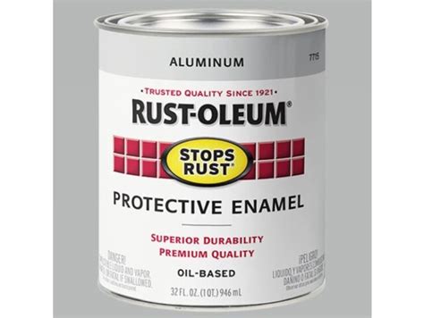 Rust Oleum Stops Rust Gloss Protective Enamel Aluminum Oil Based Quart